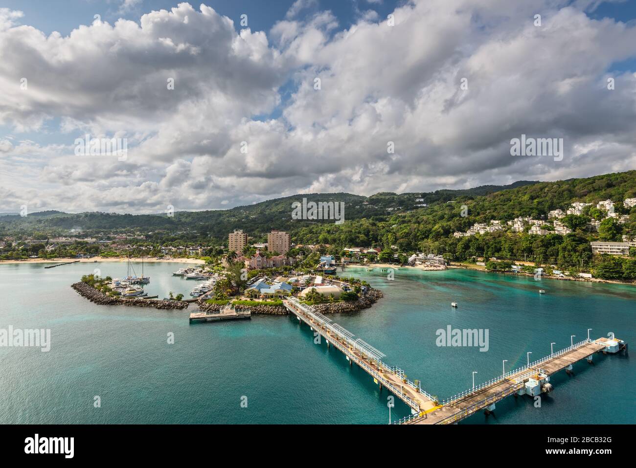 Ocho Rios, Jamaica - April 22, 2019: Cruise port in the tropical ...