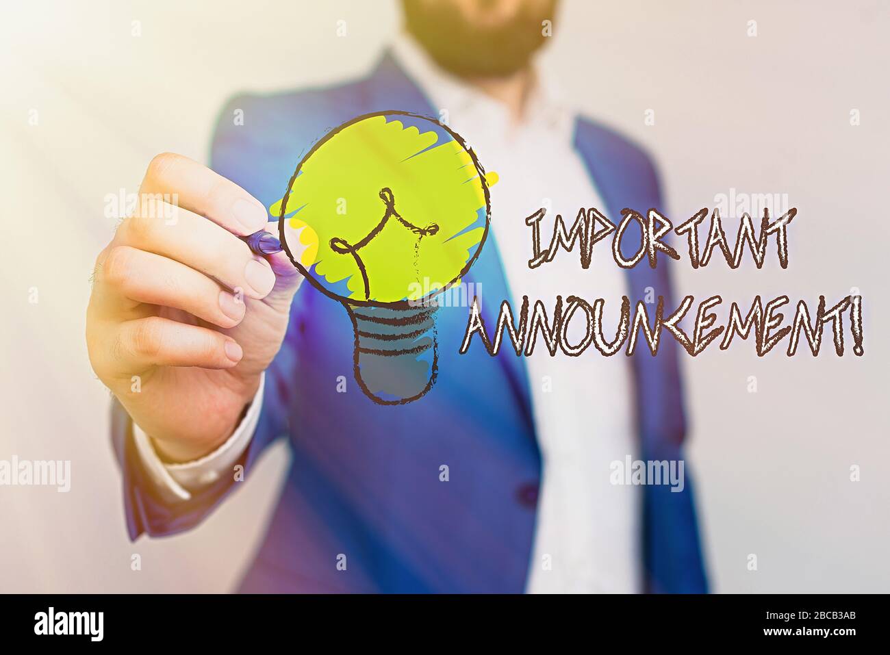 Word writing text Important Announcement. Business photo showcasing ...