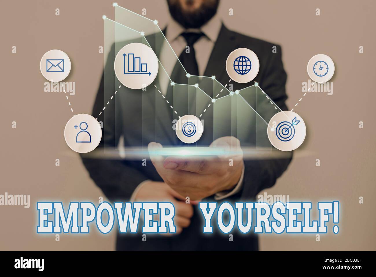 Text sign showing Empower Yourself. Business photo showcasing taking ... Text sign showing Empower Yourself. Business photo showcasing taking ...