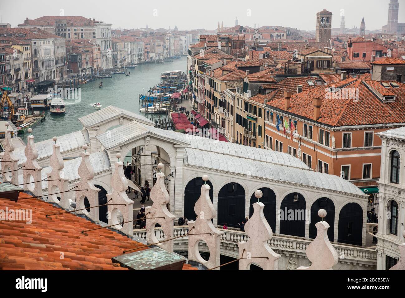 Venice canal grand aerial top view hi-res stock photography and images ...