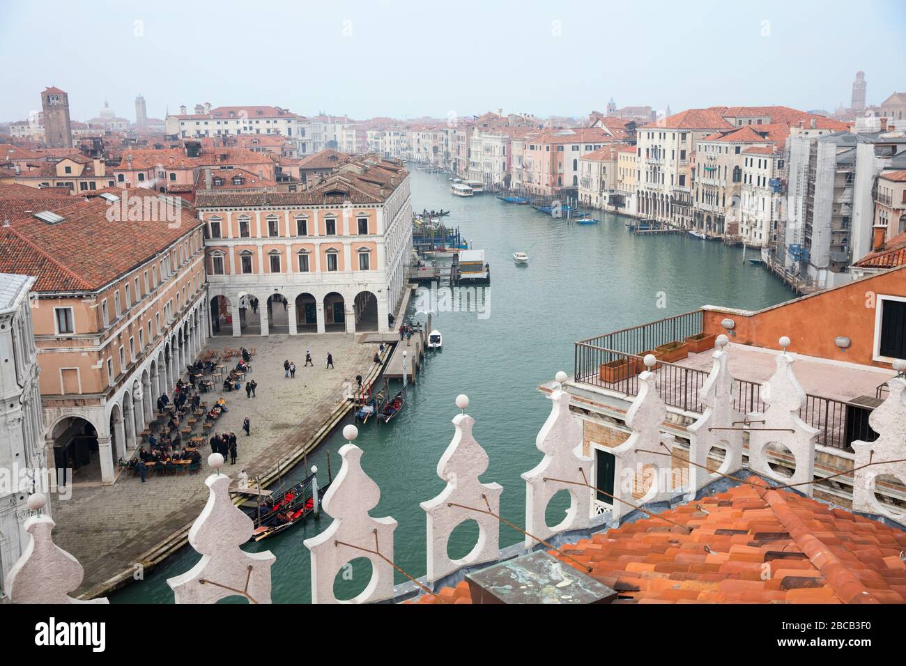 Venice canal grand aerial top view hi-res stock photography and images ...