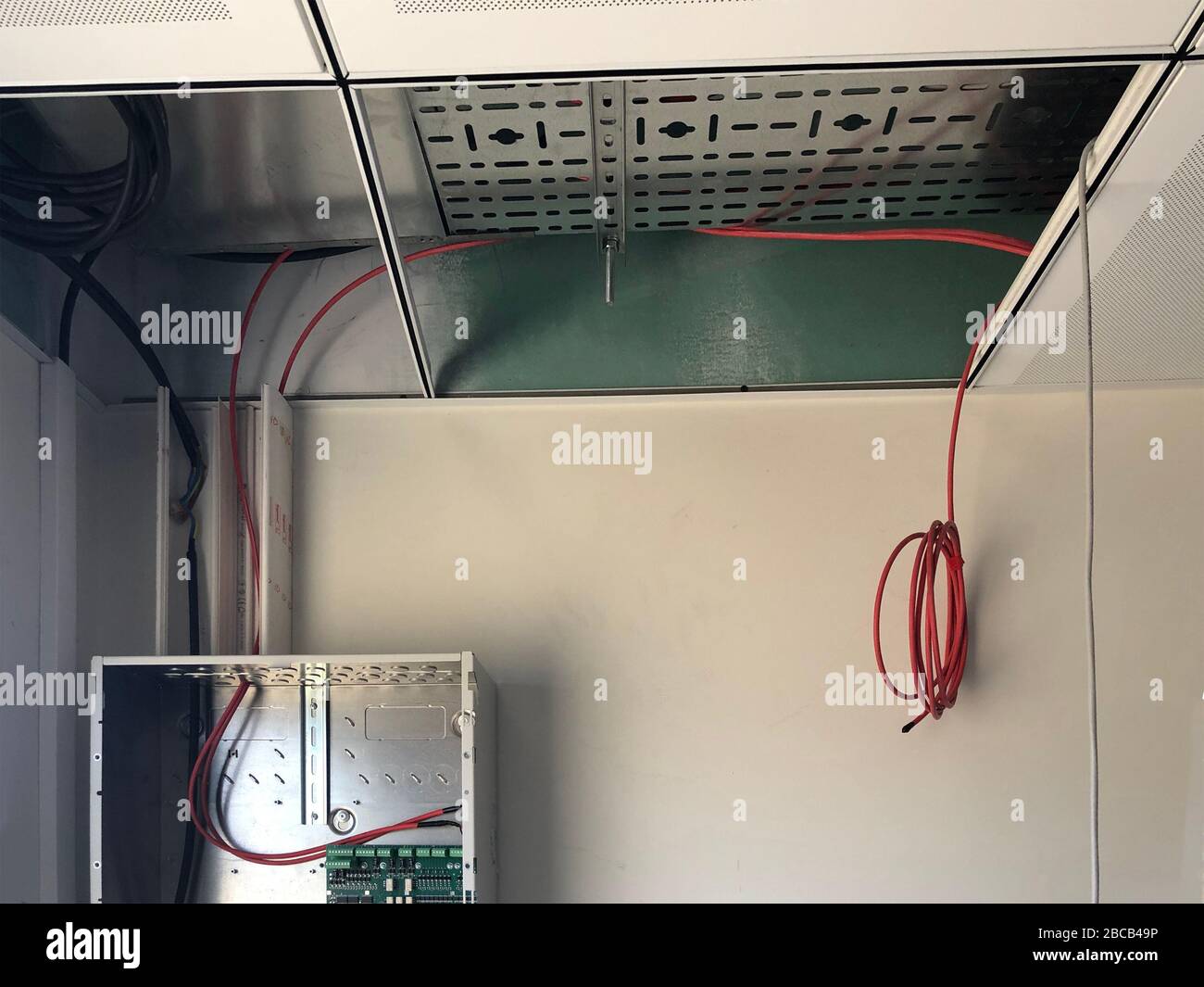 Construction structure suspended ceiling plasterboard hi-res stock ...