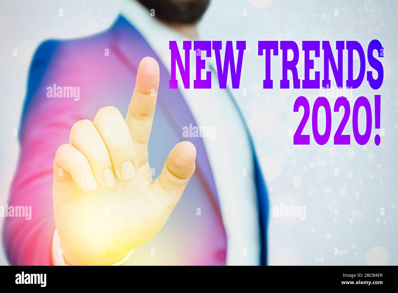 Text sign showing New Trends 2020. Business photo showcasing general ...