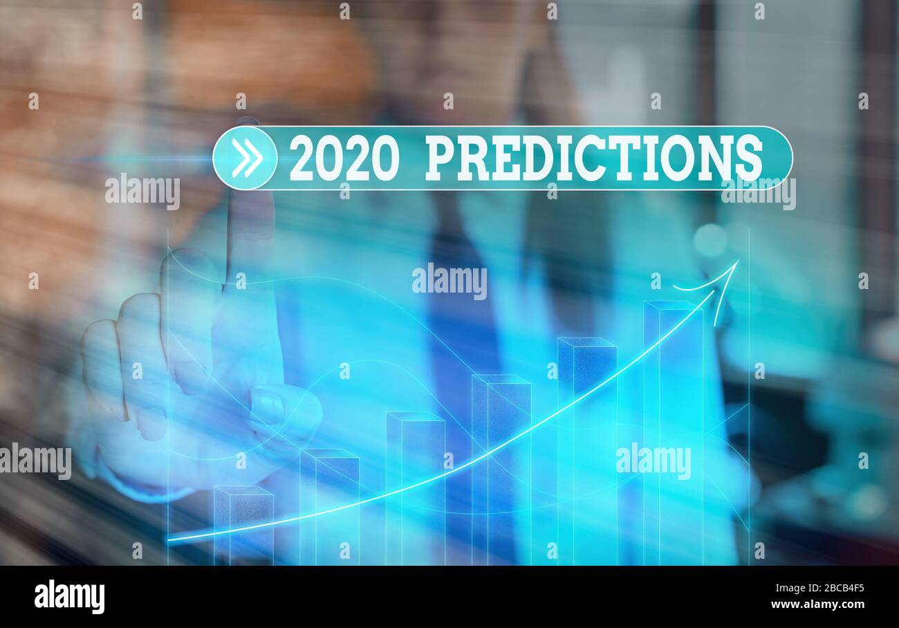Text sign showing 2020 Predictions. Business photo text statement about ...