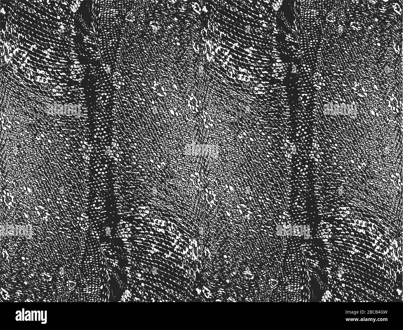 Distress snake skin grunge texture. Black and white background Stock ...