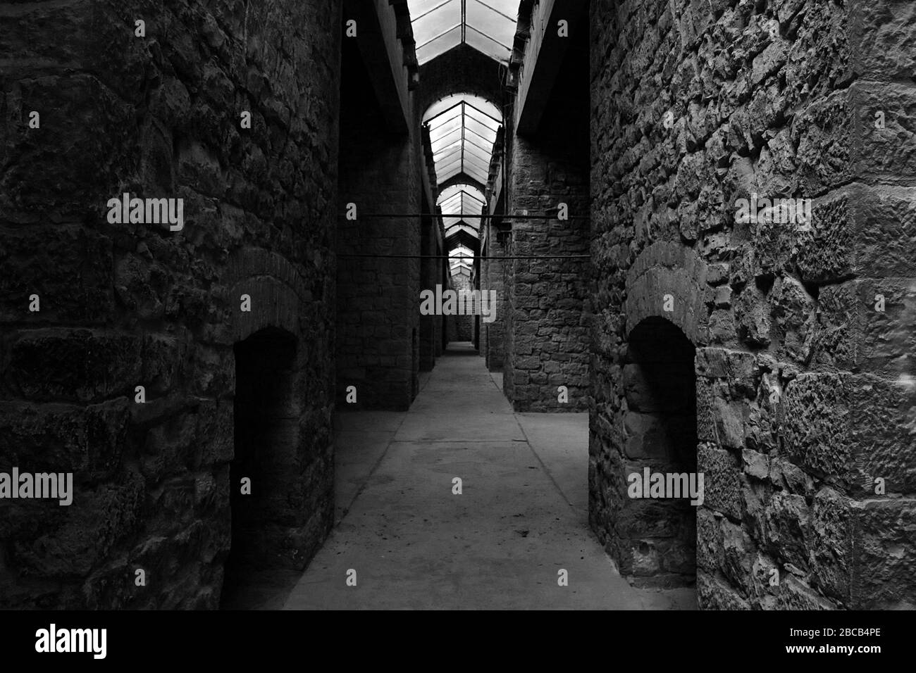 Light through windows in an old factory Stock Photo - Alamy