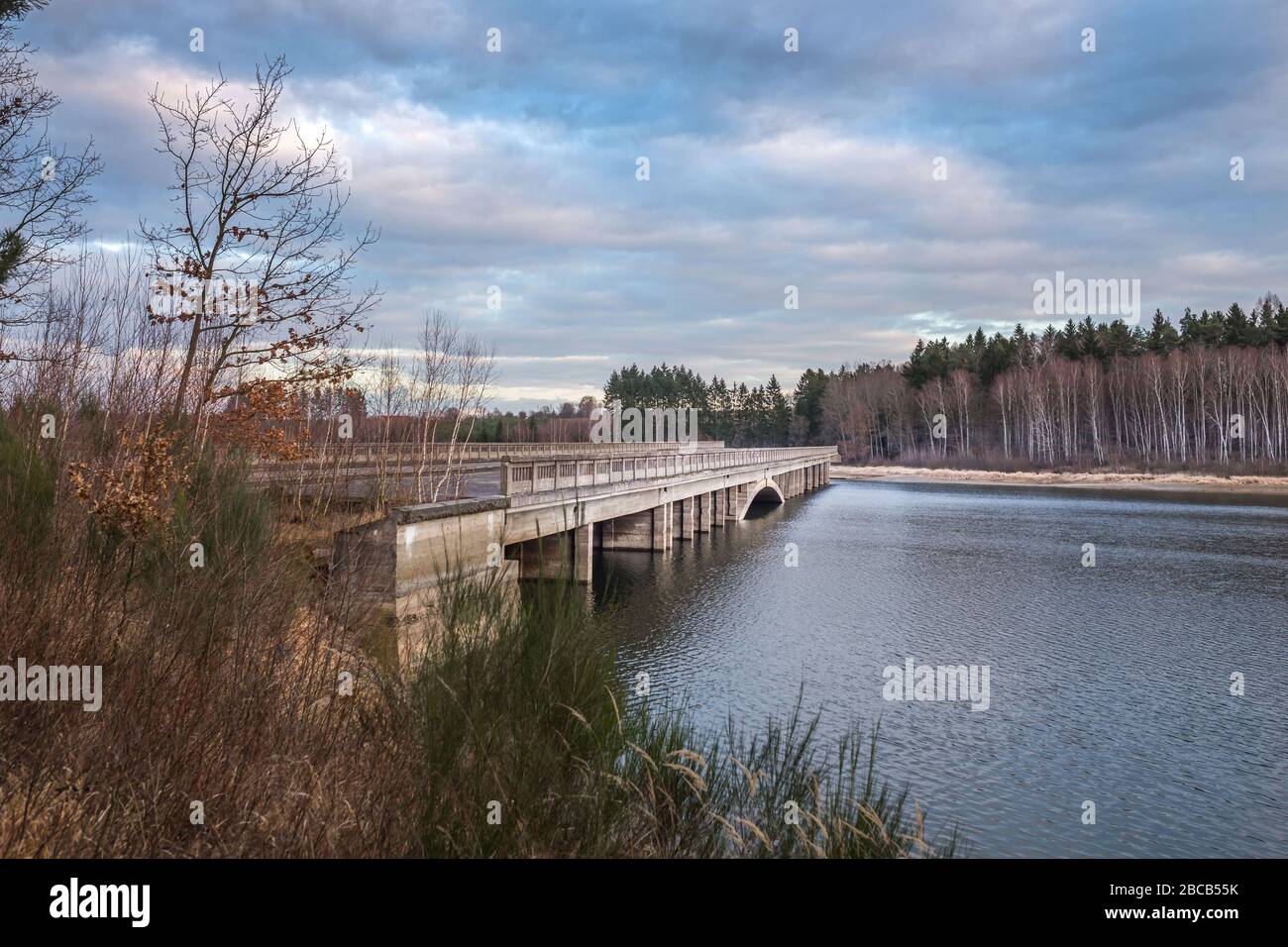 Photo of historical building of undone Hitler's bridge called Borovsky ...