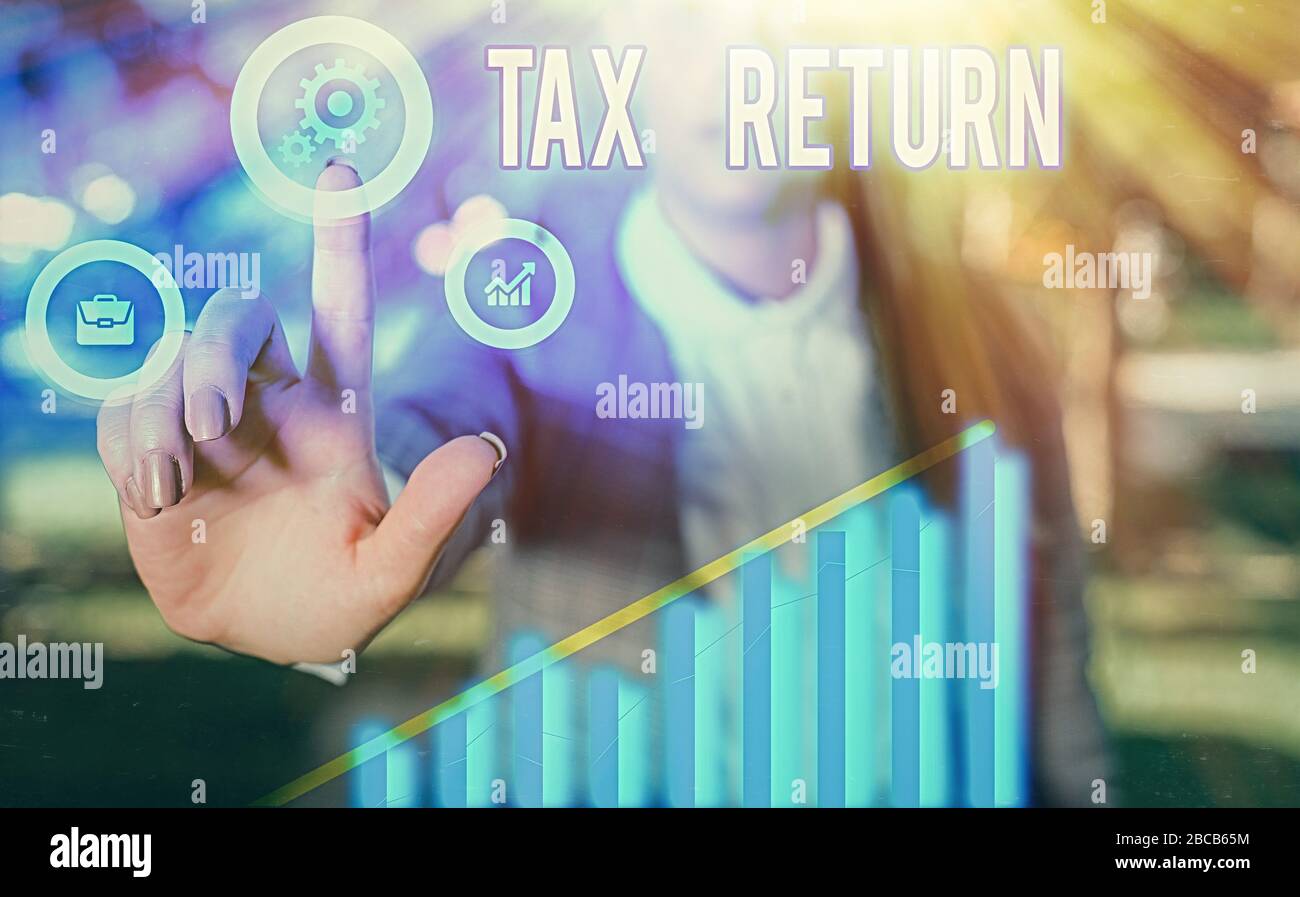 Handwriting text writing Tax Return. Conceptual photo Tax payer ...