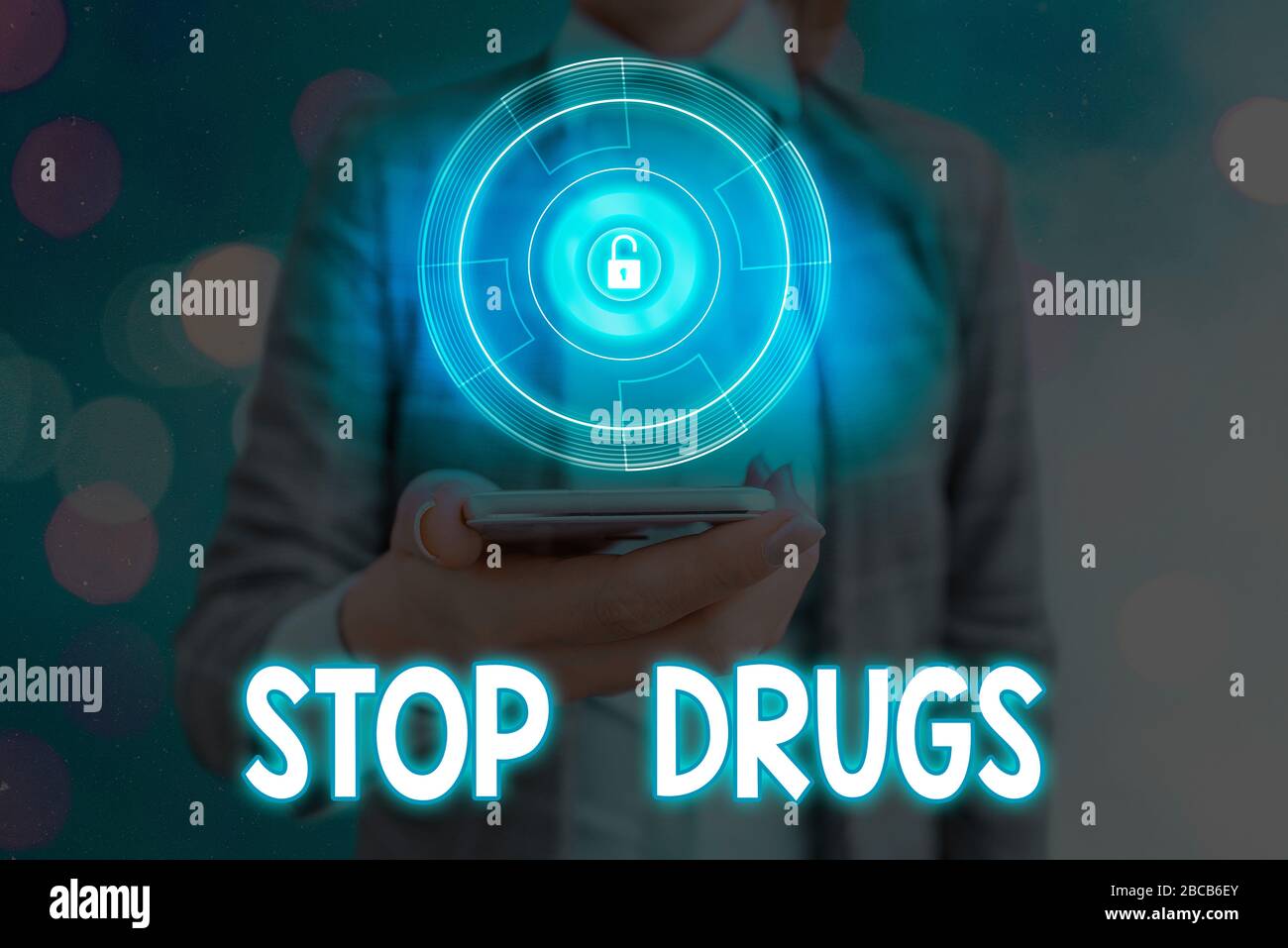 Conceptual hand writing showing Stop Drugs. Concept meaning put an end ...