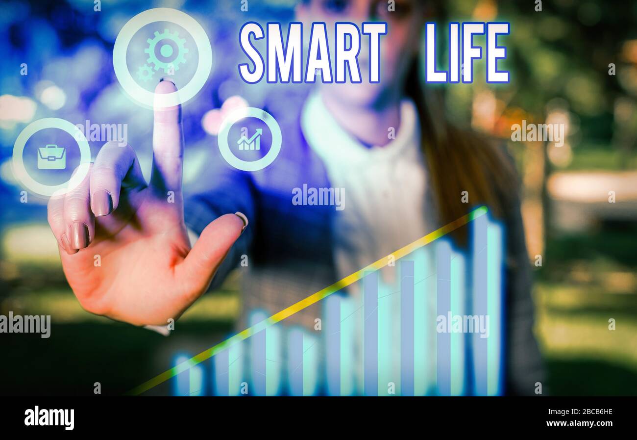 Handwriting text writing Smart Life. Conceptual photo approach ...