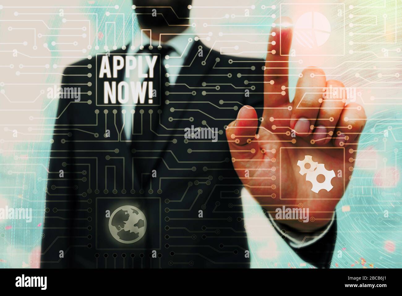 Writing note showing Apply Now. Business concept for request something ...