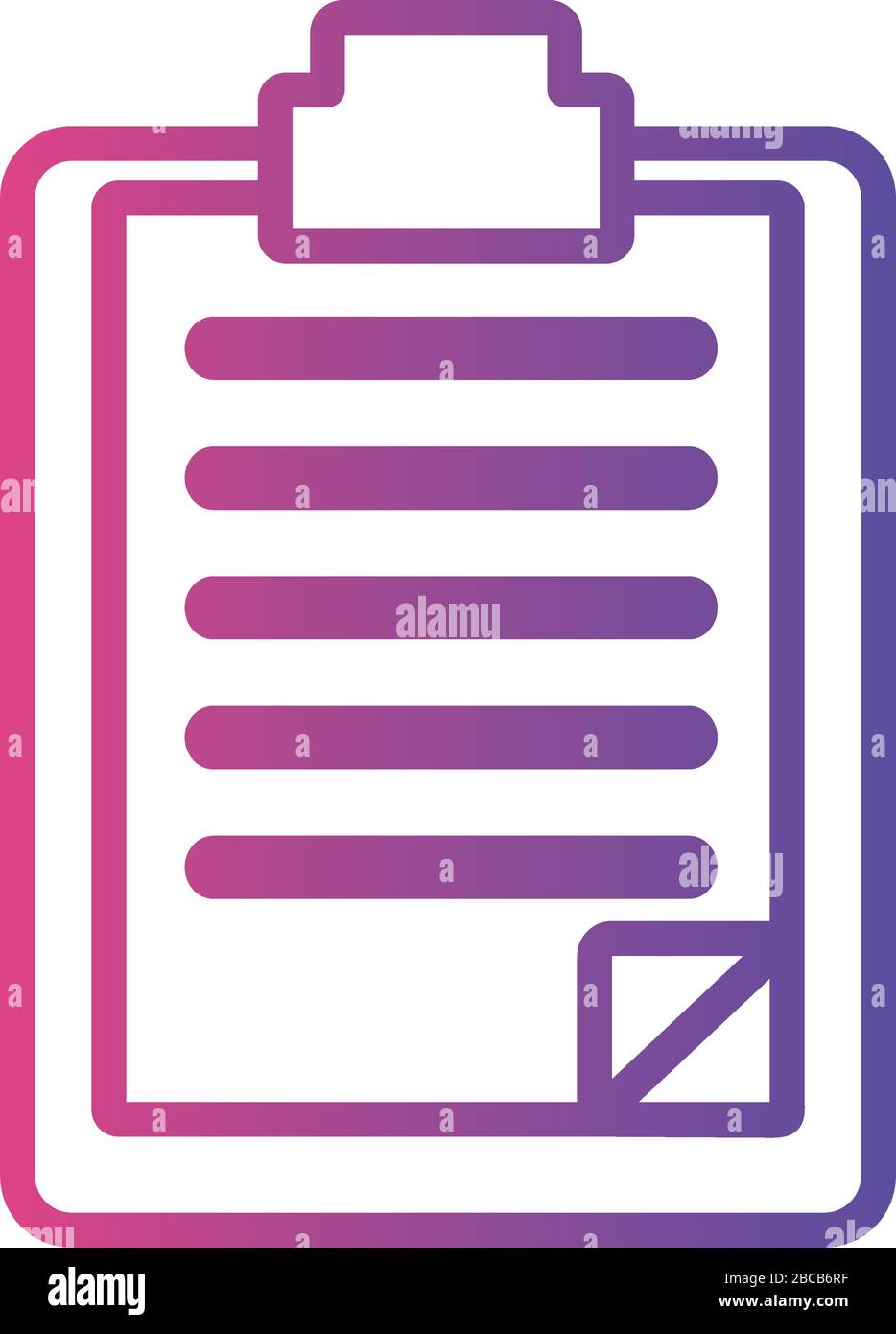 medical check list with document linear gradient style icon Stock Vector Image & Art - Alamy