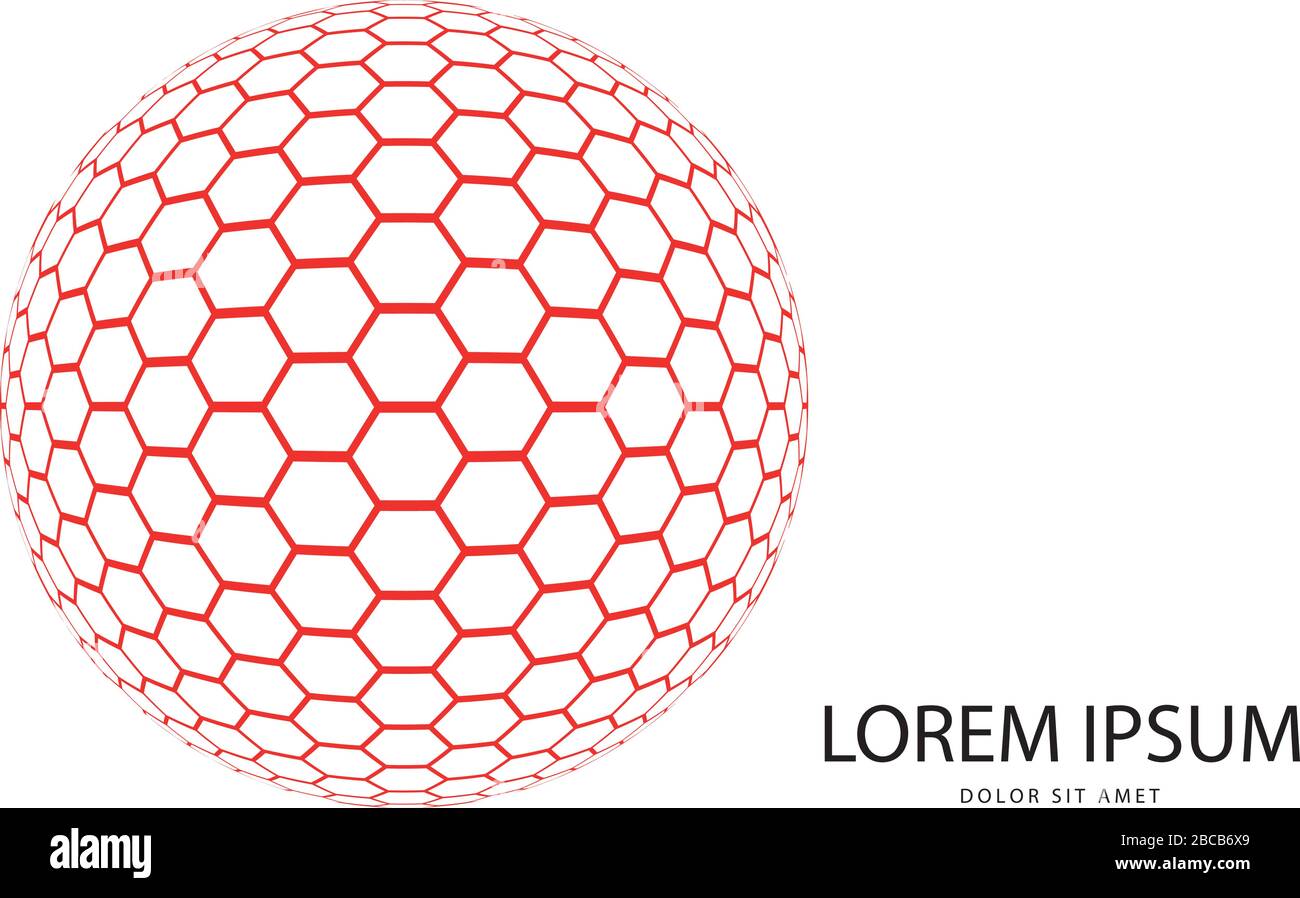 Abstract 3d red logo in vector format. Can be used in branding or ...