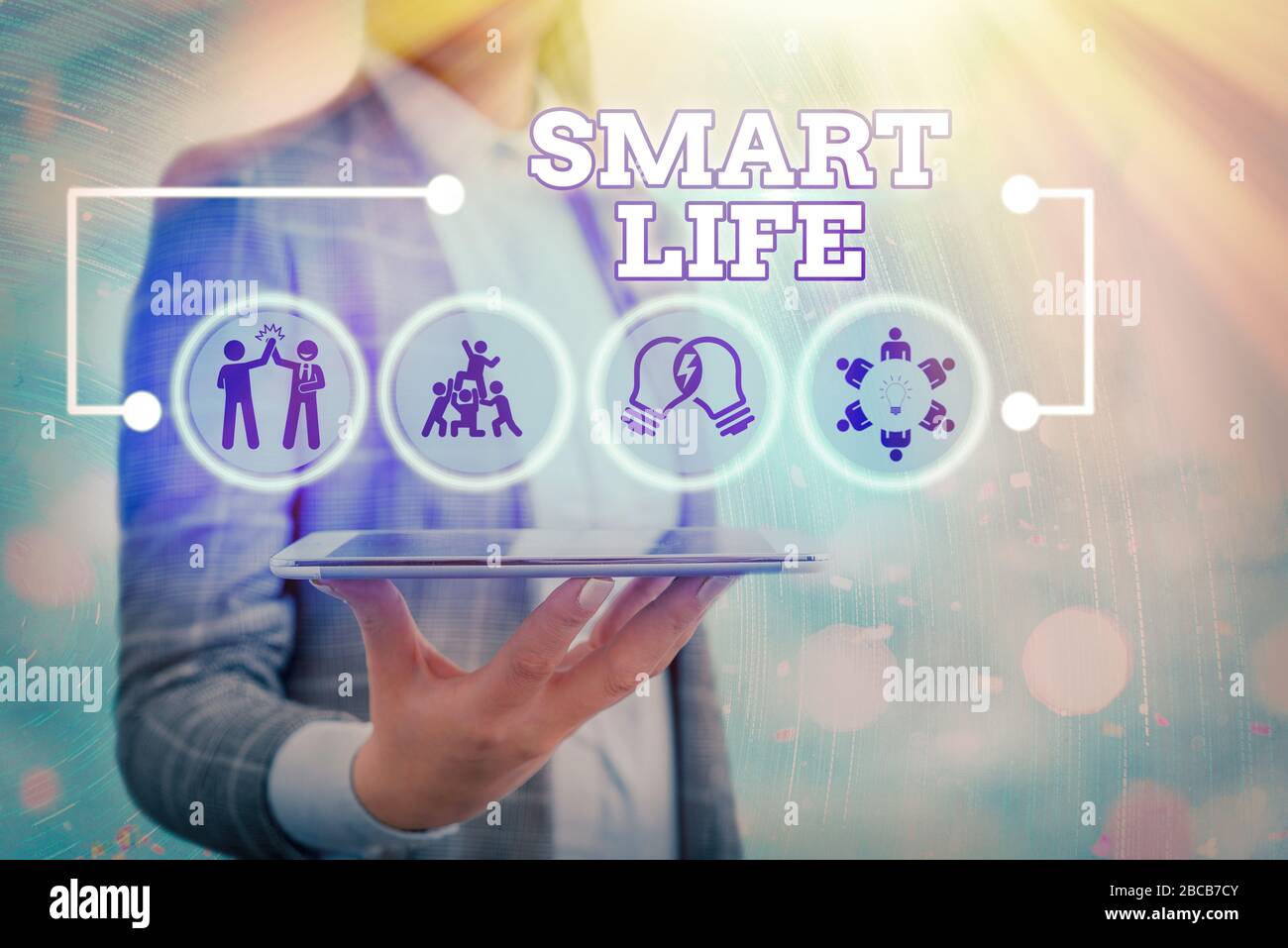 Conceptual hand writing showing Smart Life. Concept meaning approach ...