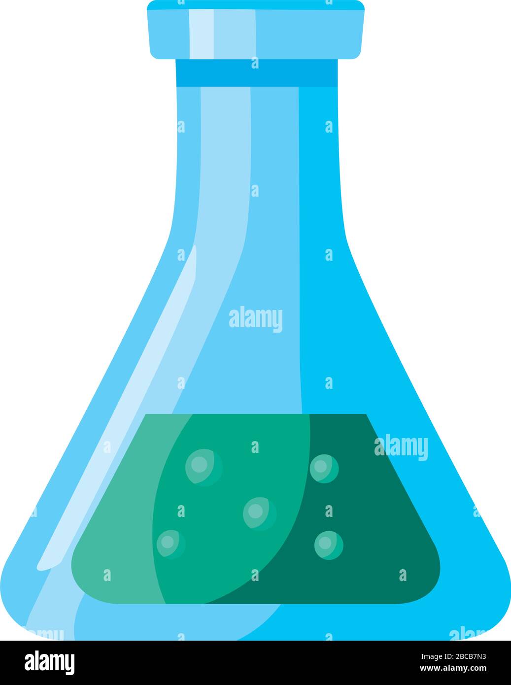 medical test flask laboratory detailed style icon Stock Vector Image ...