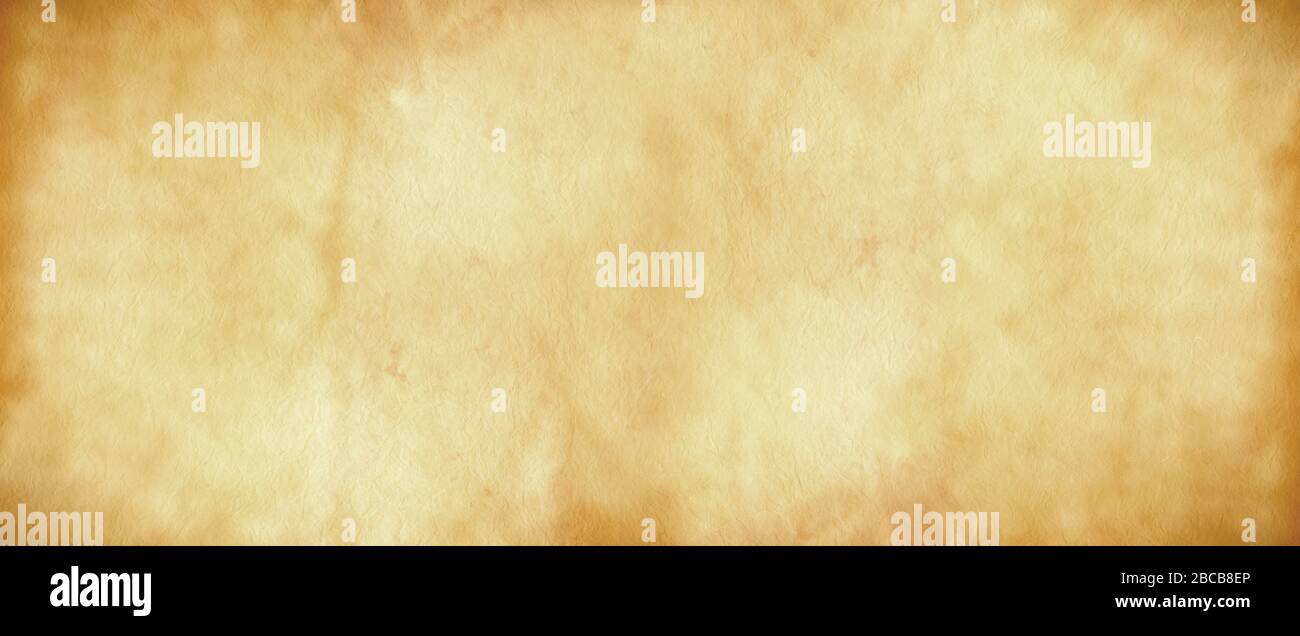Old parchment paper. Banner texture wallpaper Stock Photo - Alamy