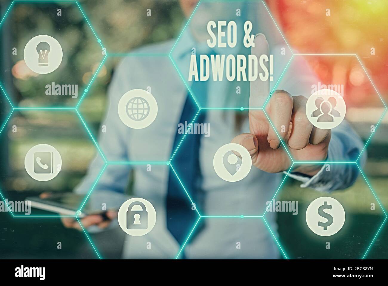 Conceptual hand writing showing Seo And Adwords. Concept meaning they ...