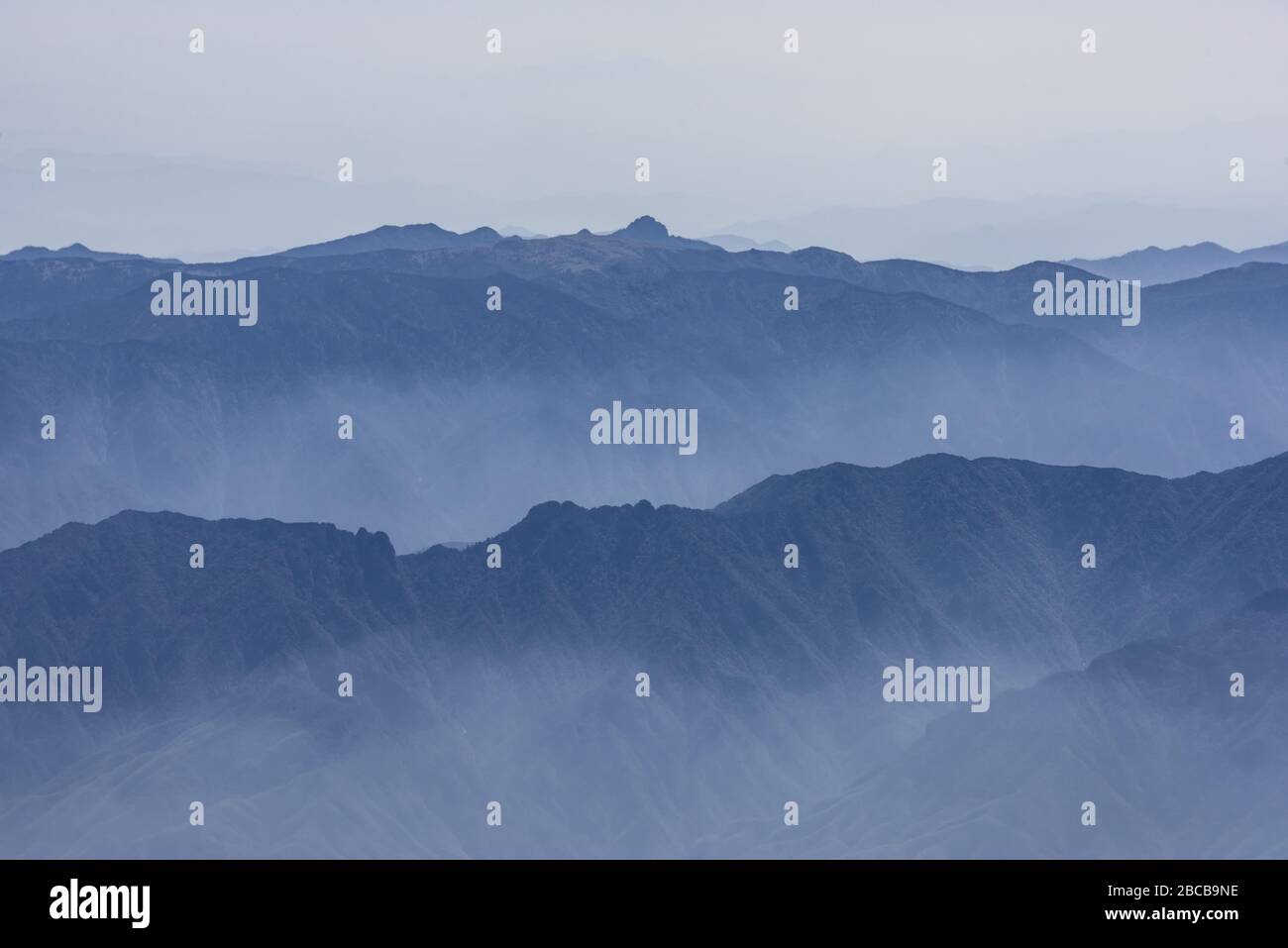 layers of mountain landscape Stock Photo - Alamy