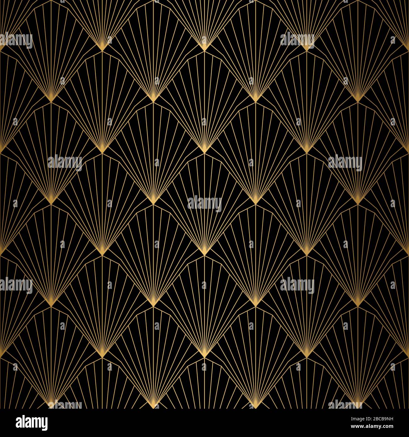 Art Deco Pattern. Seamless white and gold background Stock Vector Image ...