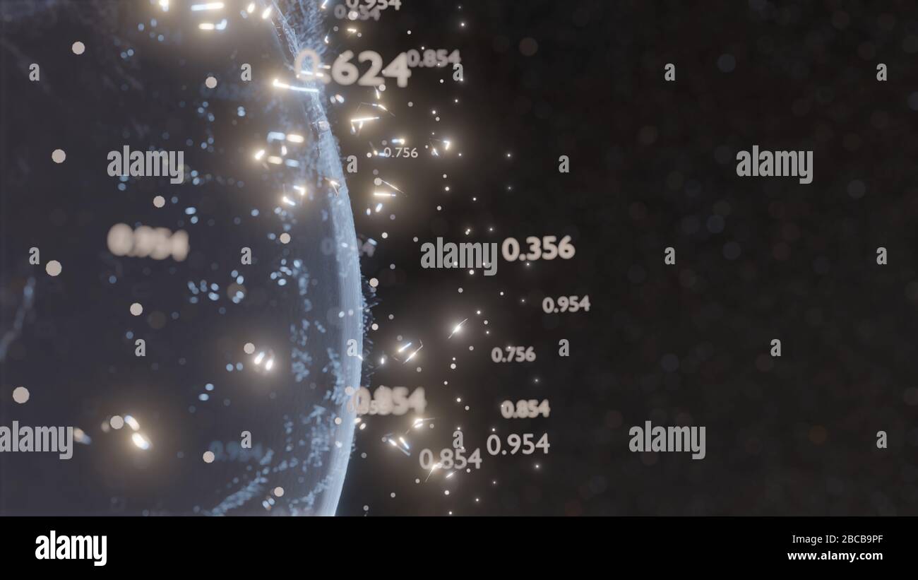 Abstract futuristic planet Earth Stock Photo - Alamy