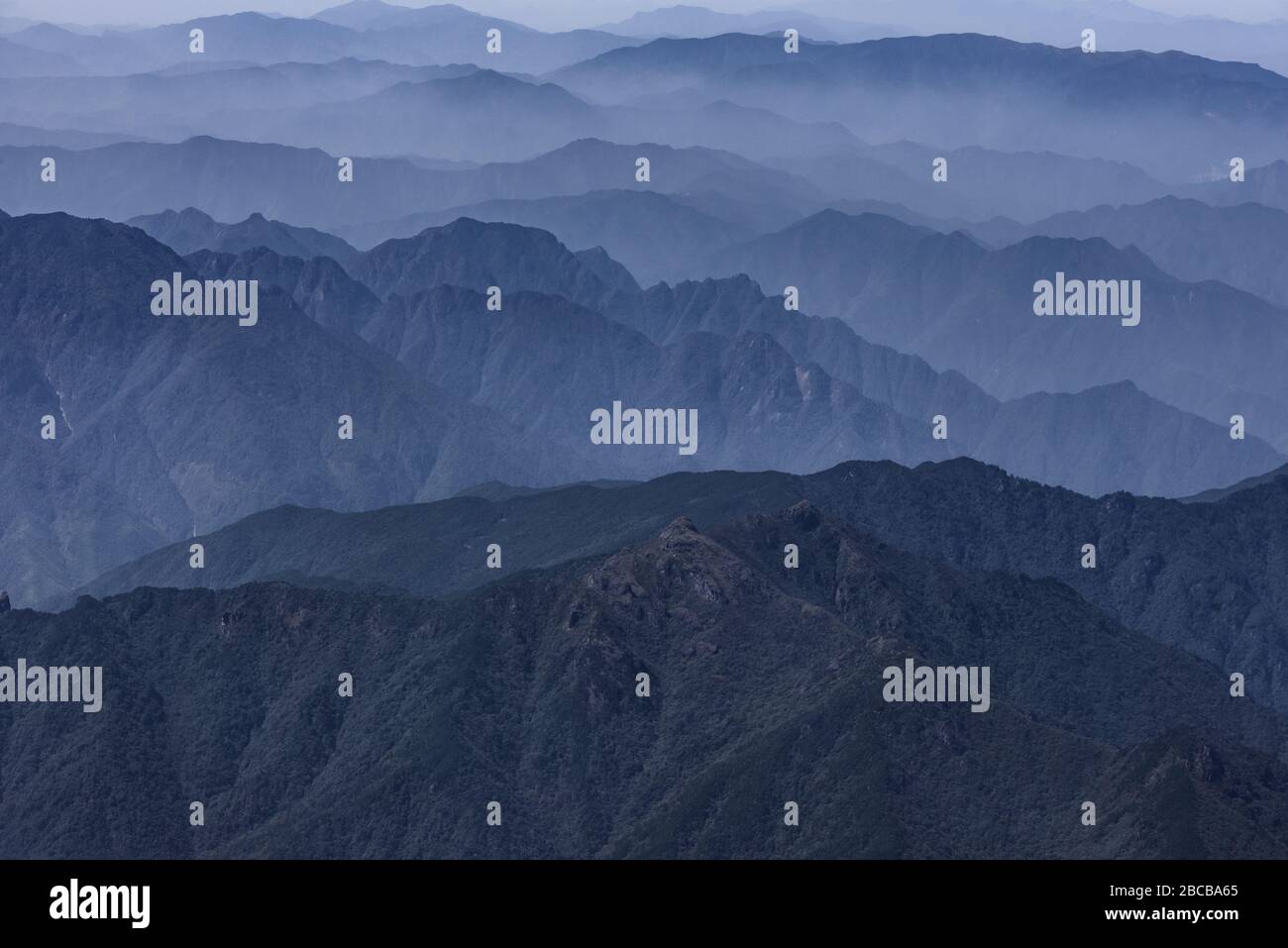 layers of mountain landscape Stock Photo - Alamy