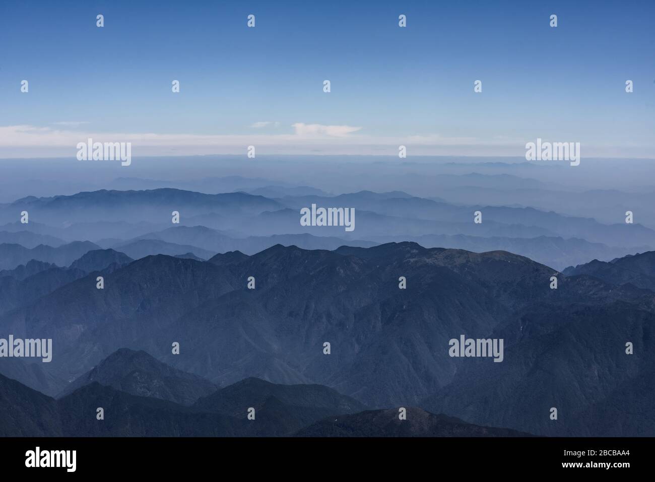 layers of mountain landscape Stock Photo - Alamy