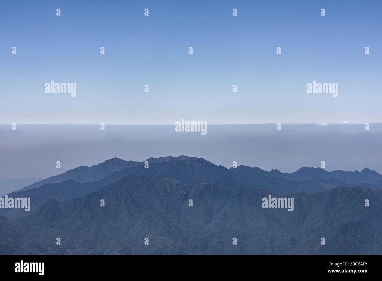 layers of mountain landscape Stock Photo - Alamy