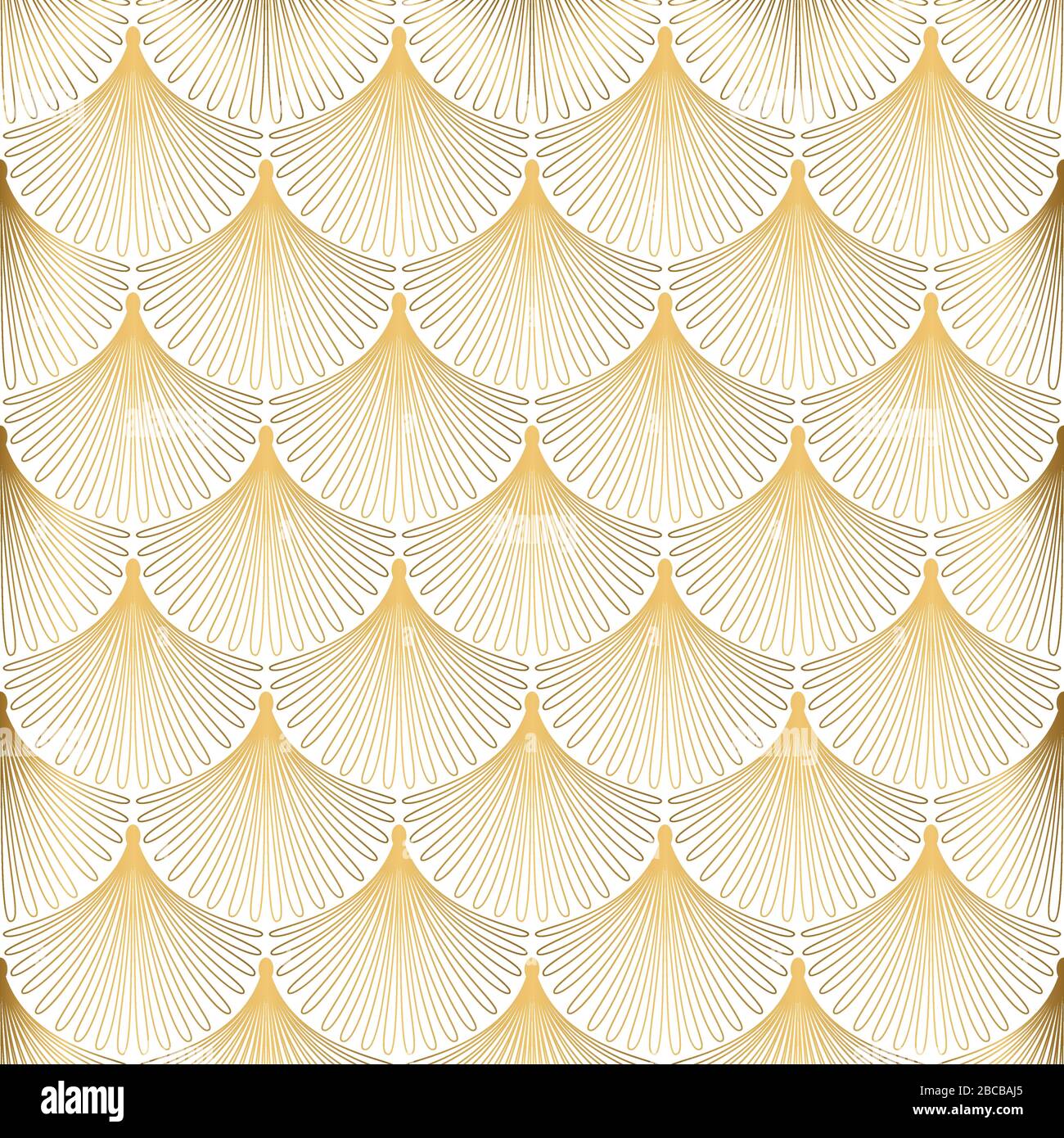 Art Deco pattern. Seamless white and gold background. Wedding ...
