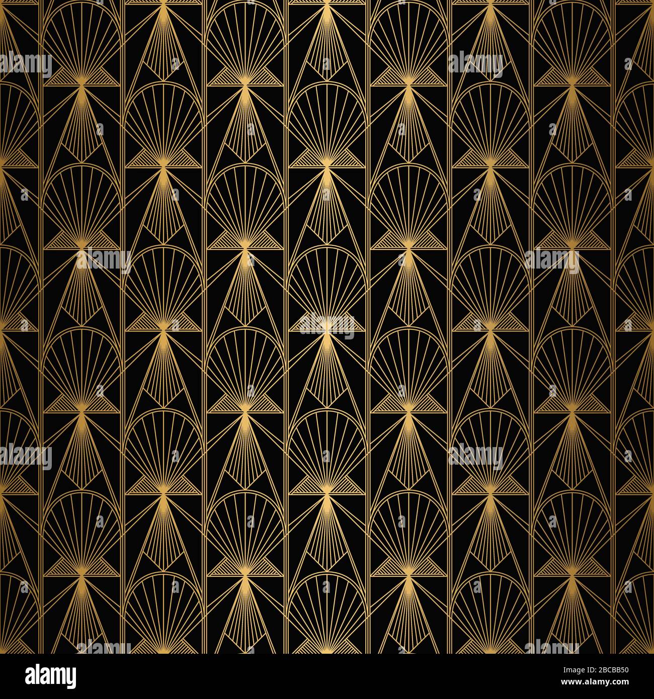 Black And Gold Art Deco Design