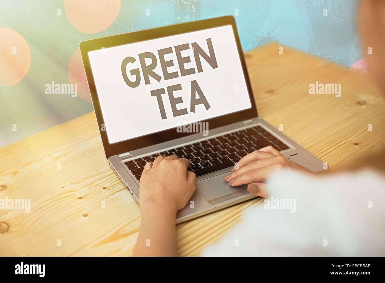 Conceptual hand writing showing Green Tea. Concept meaning type of tea ...