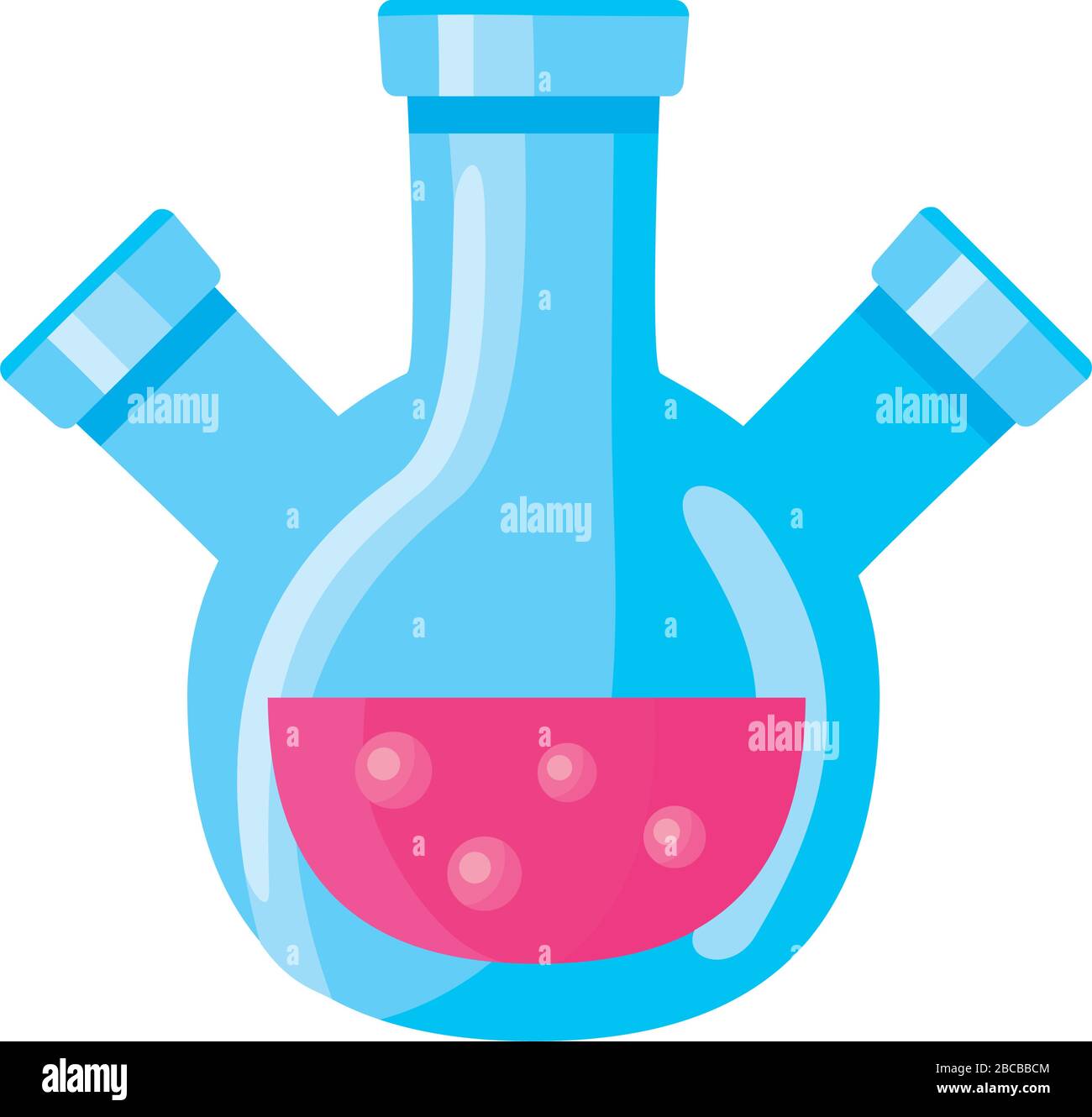 medical test flask laboratory detailed style icon Stock Vector Image ...