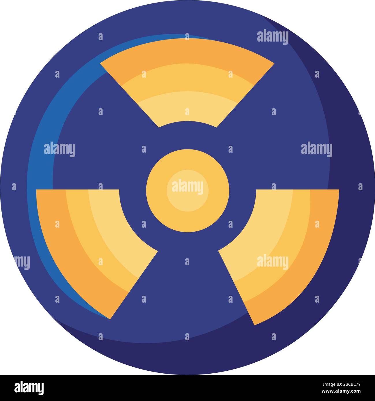 nuclear caution signal detailed style icon Stock Vector Image & Art - Alamy