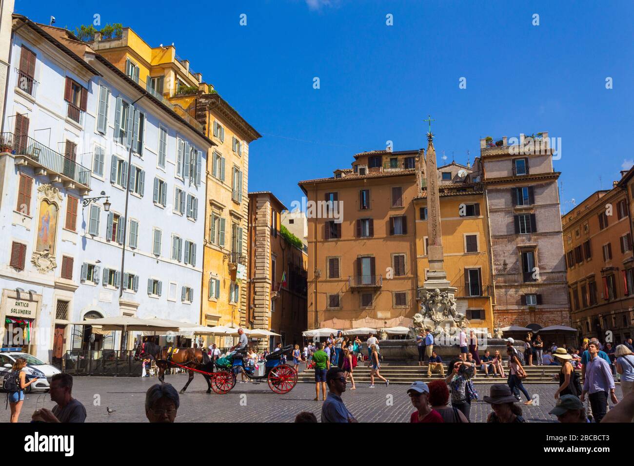 The Piazza della Rotonda is a piazza (city square) in Rome, Italy,seen ...