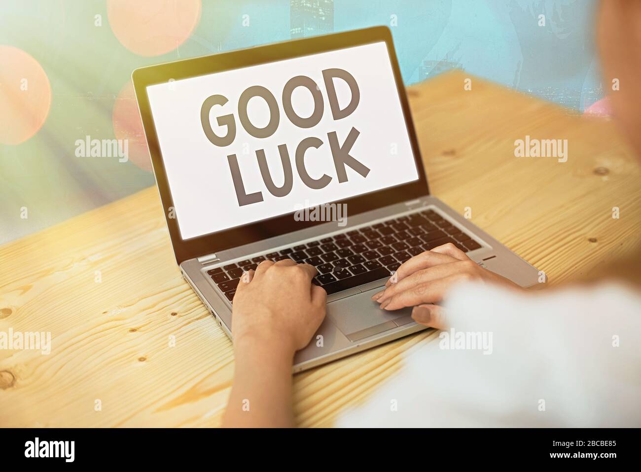 Conceptual hand writing showing Good Luck. Concept meaning wish a ...