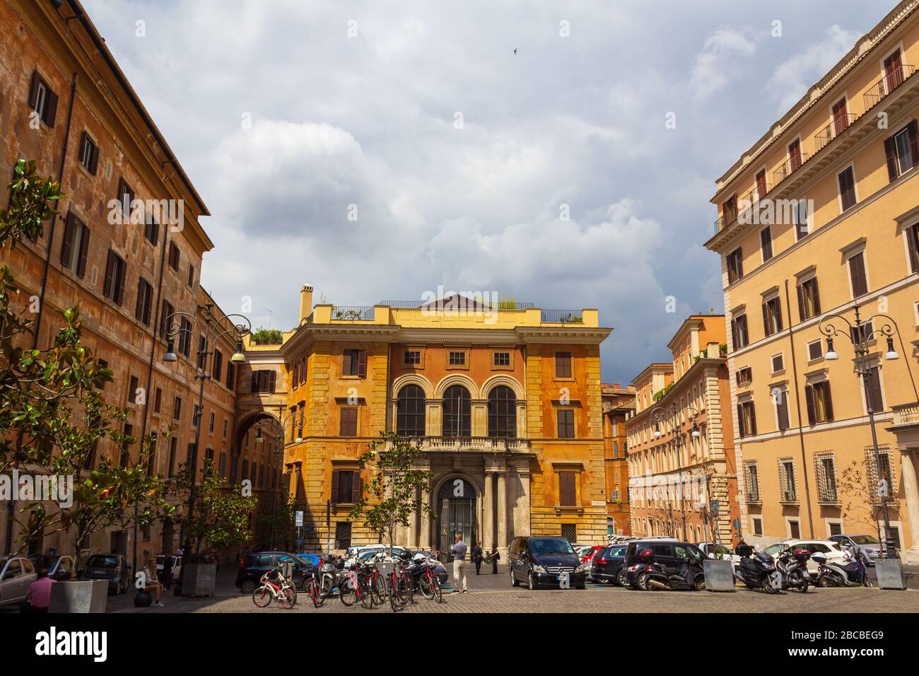 View of Piazza della Pilotta- a popular sightseeing spot with the ...