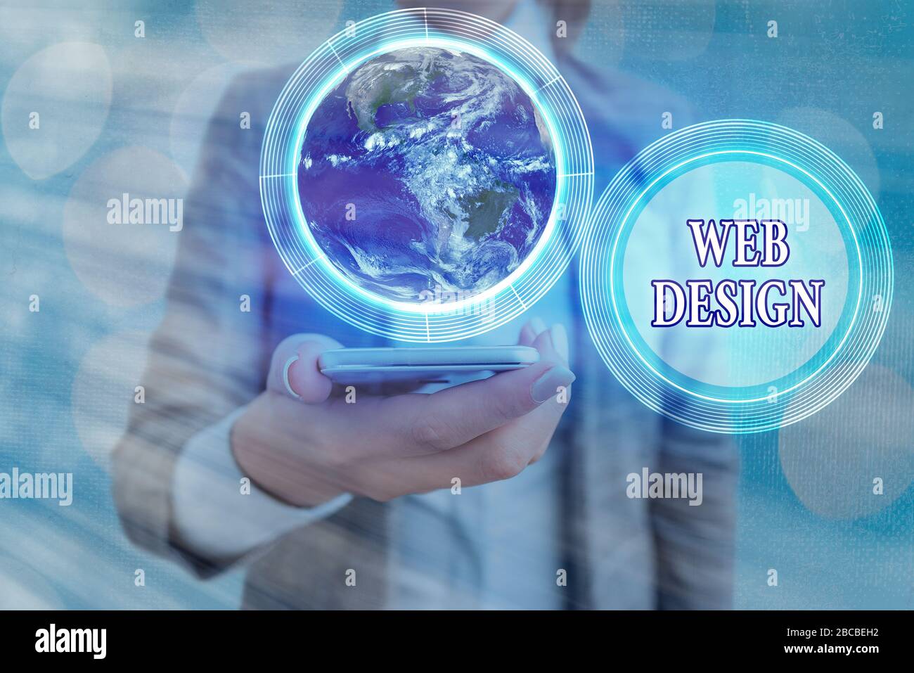 Conceptual hand writing showing Web Design. Concept meaning Website ...