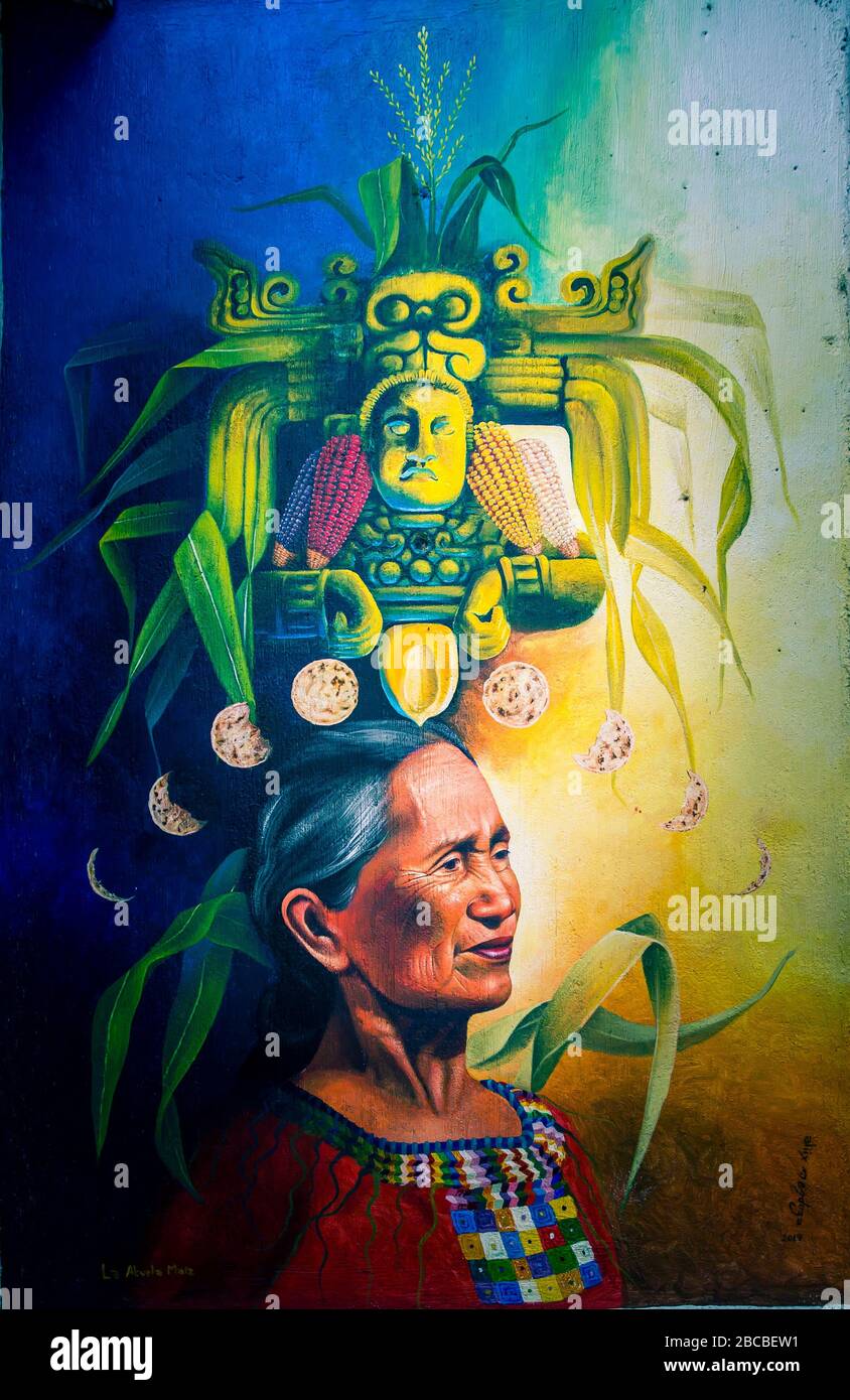 Mayan painting hi-res stock photography and images - Alamy