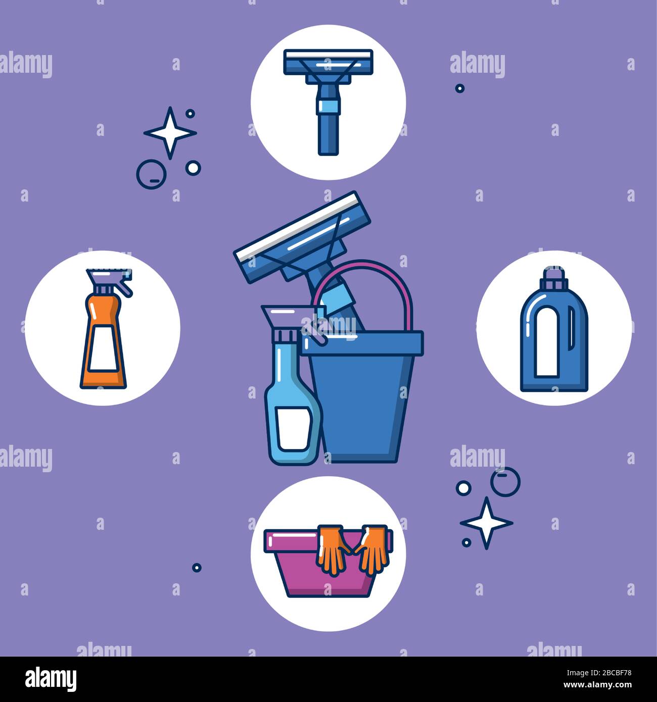 housekeeping tools and products icons Stock Vector Image & Art - Alamy