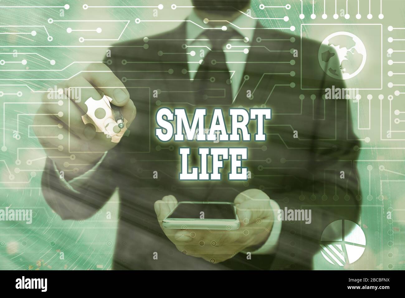 Handwriting text Smart Life. Conceptual photo approach conceptualized ...