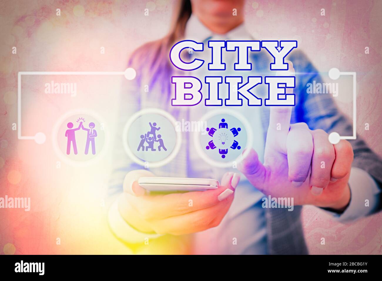 Writing note showing City Bike. Business concept for designed for ...
