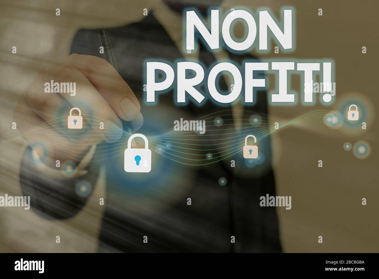 Text sign showing Non Profit. Business photo text type of organization ...