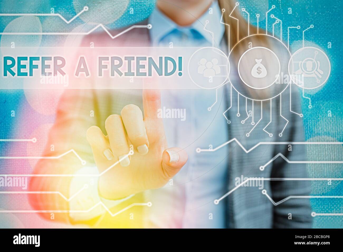 Handwriting text writing Refer A Friend. Conceptual photo direct ...