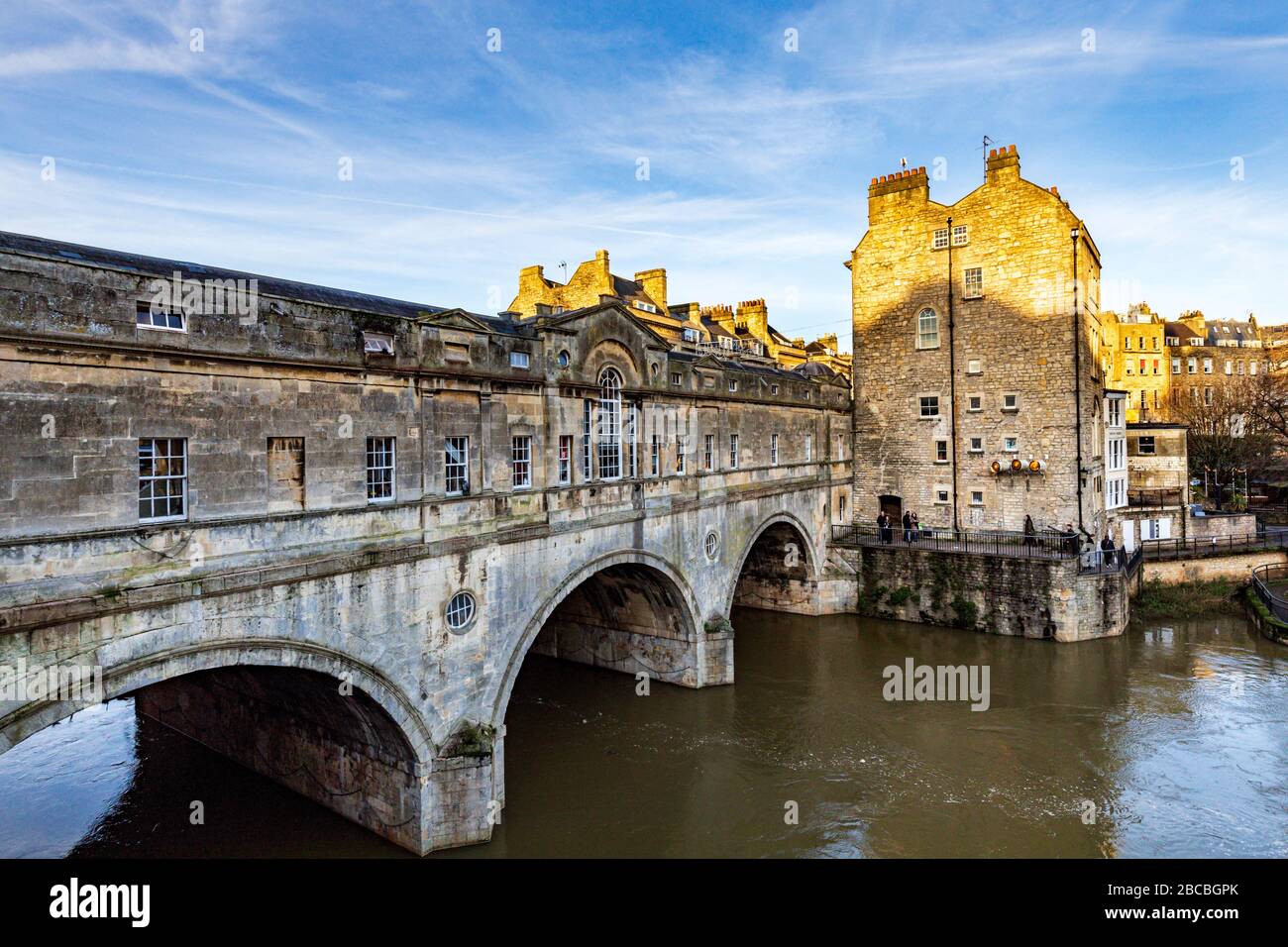One of Bath's most famous sites, the historic Pulteney Bridge by Robert ...