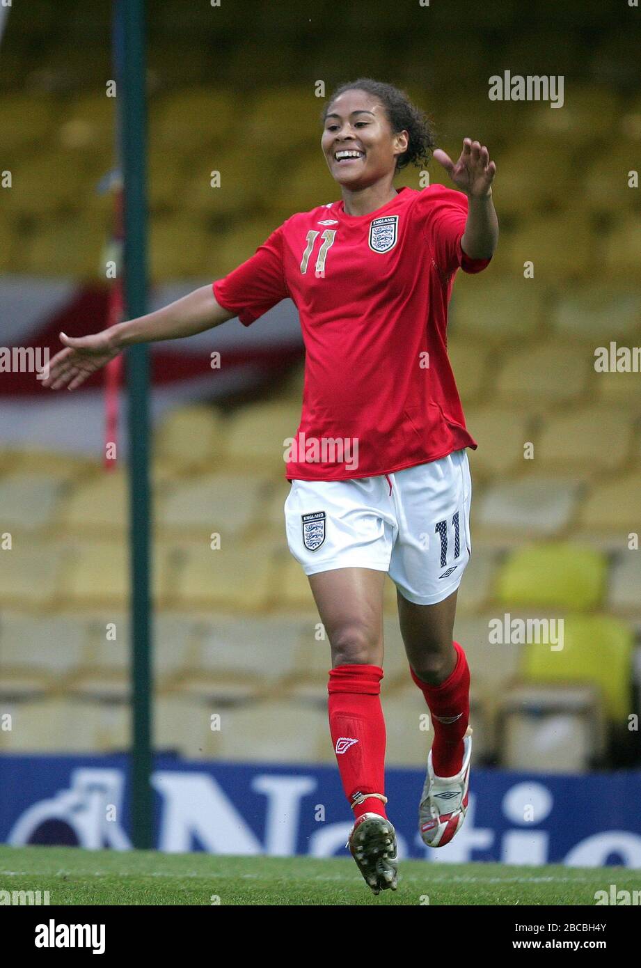 Rachel yankey celebrates her goal hi-res stock photography and images ...