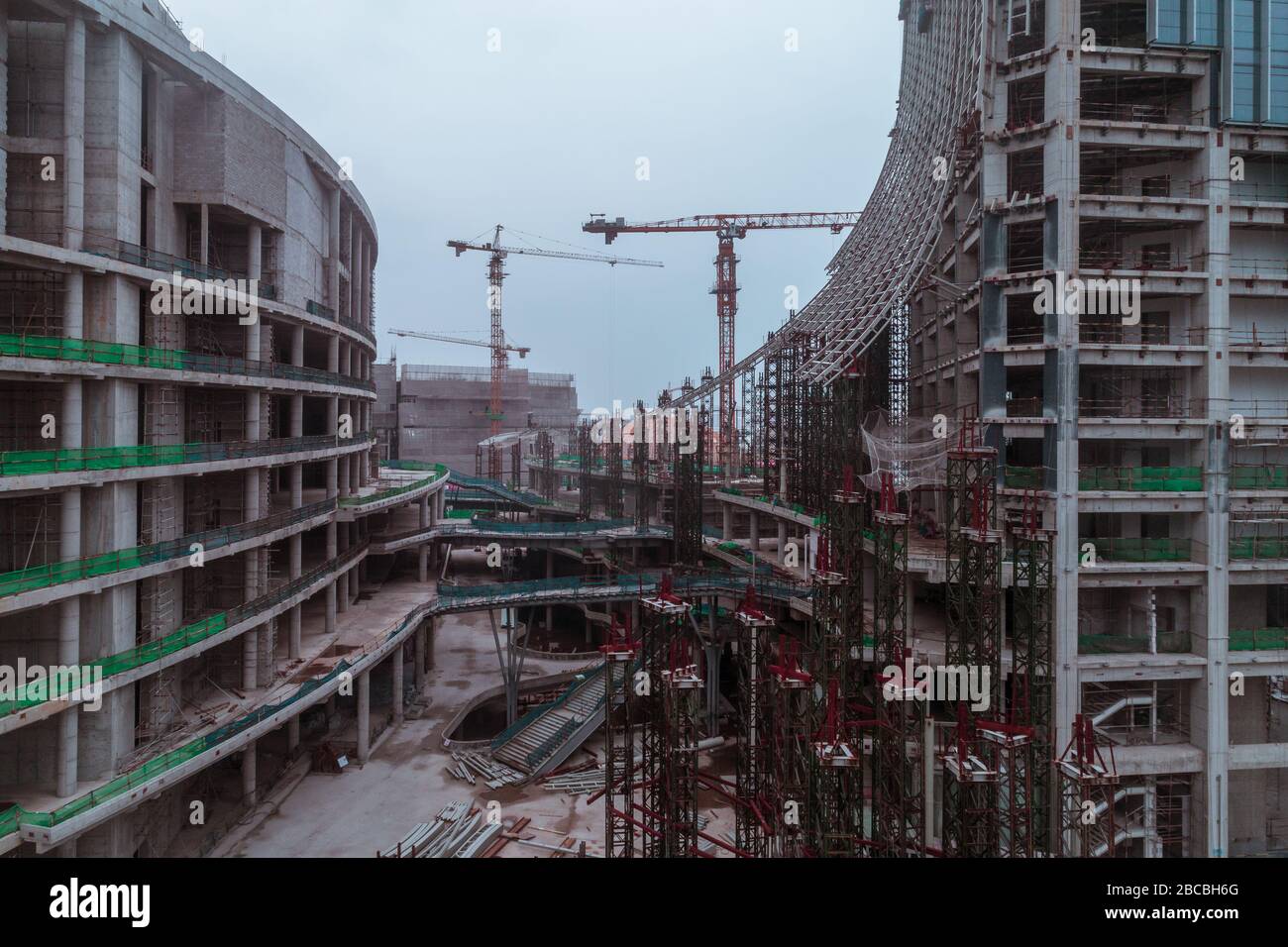 Modern buildings under construction Stock Photo - Alamy