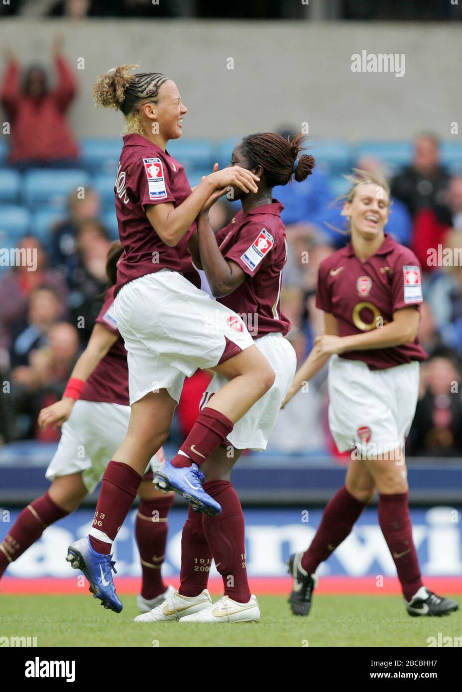 Arsenal celebrate their second goal of the game Stock Photo - Alamy