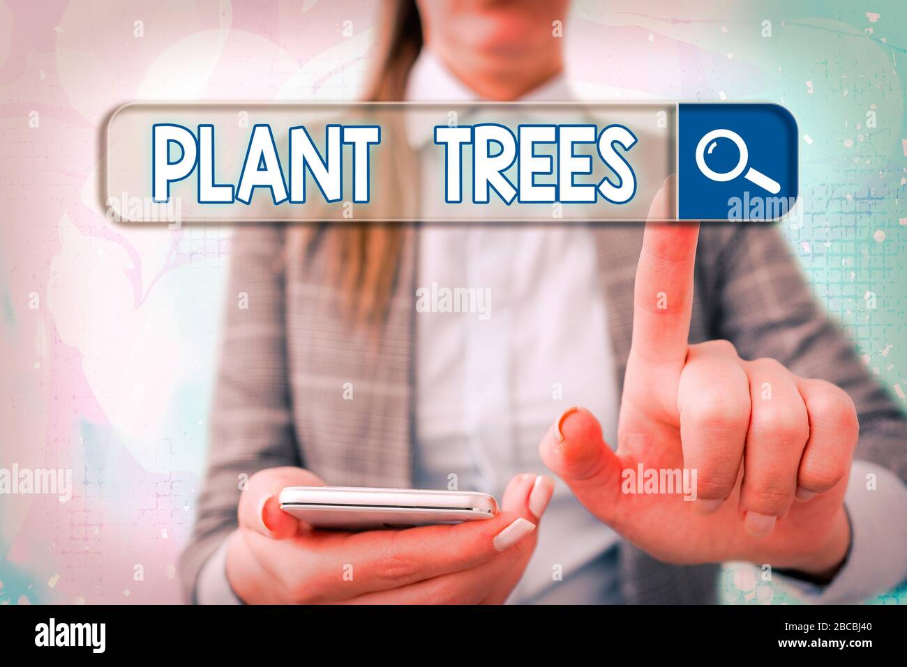 Handwriting text writing Plant Trees. Conceptual photo process of ...