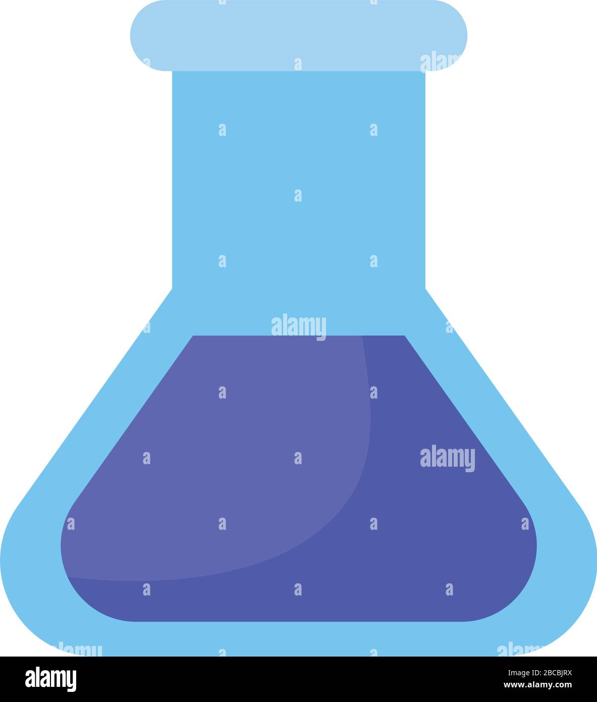 chemical laboratory test tube on white background vector illustration ...