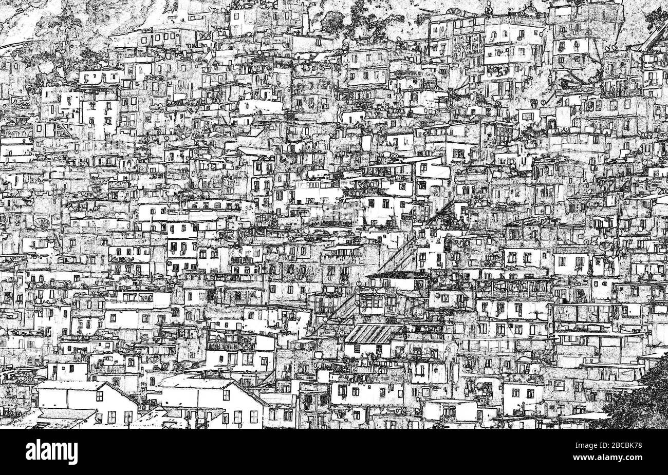 Copacabana favela hi-res stock photography and images - Alamy