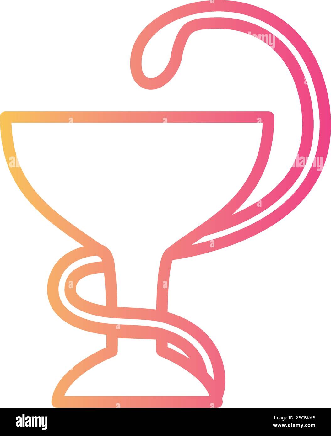 caduceus medical symbol linear gradient style icon Stock Vector Image & Art - Alamy